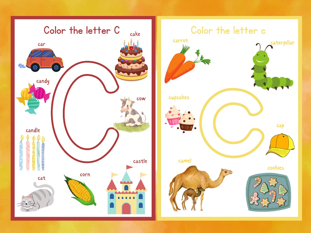 Alphabet Activities Letter Cc Printable - Etsy