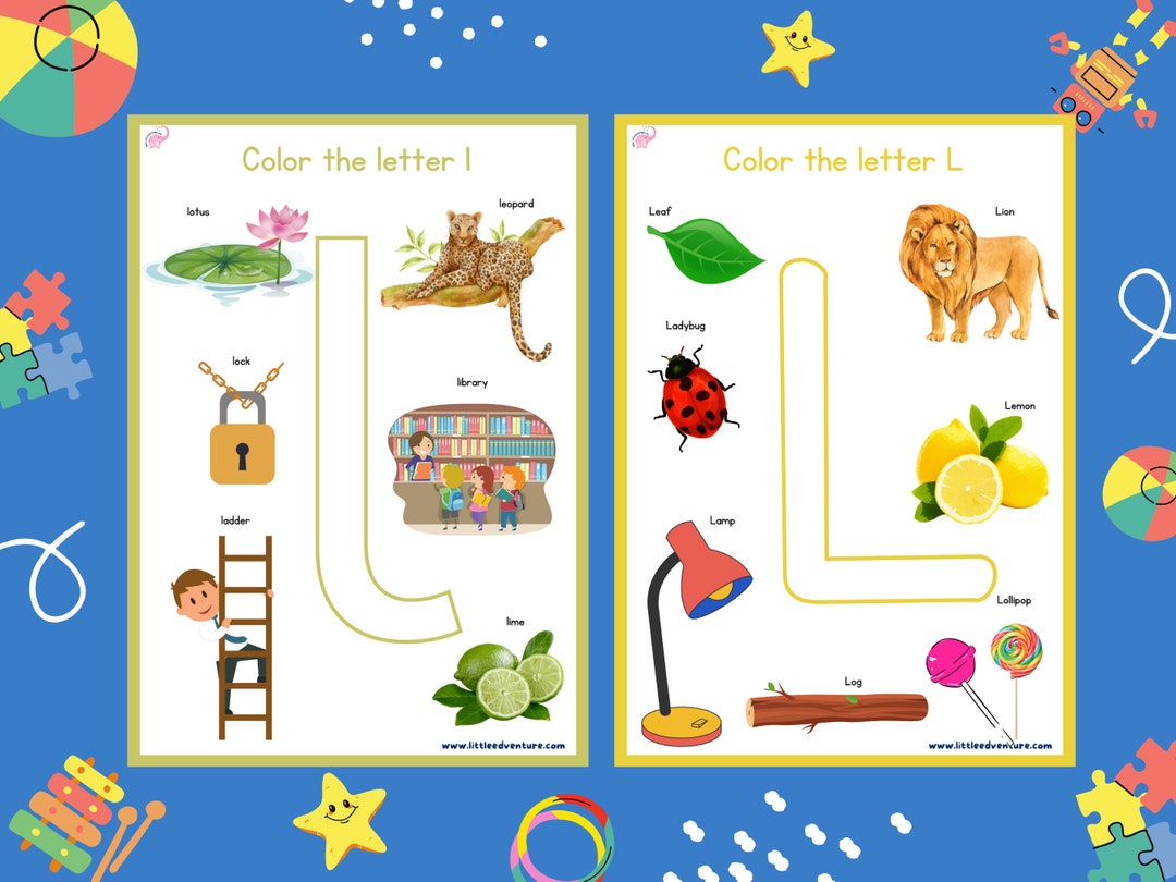 Alphabet Activities Letter Ll Printable - Etsy