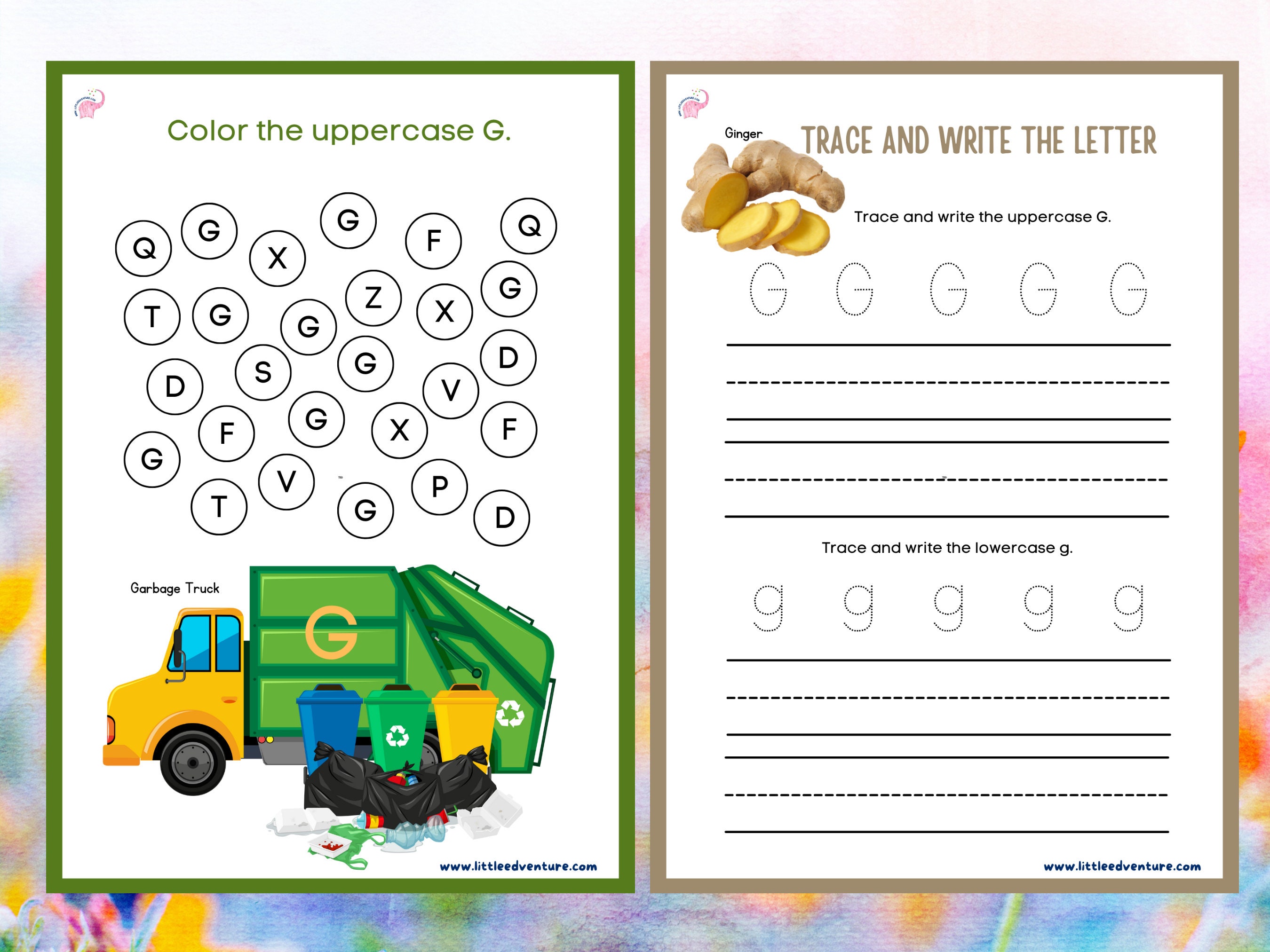 Alphabet Activities Letter Gg Printable - Etsy