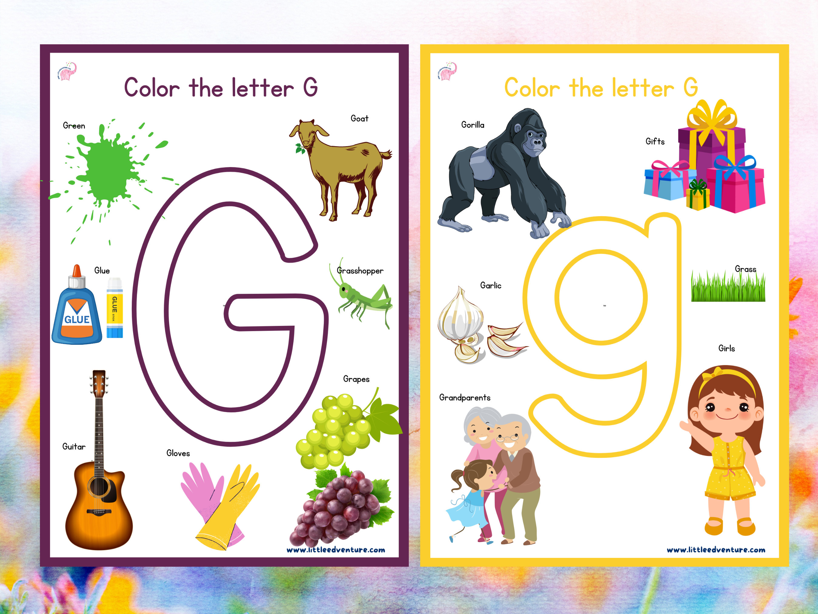 Alphabet Activities Letter Gg Printable - Etsy