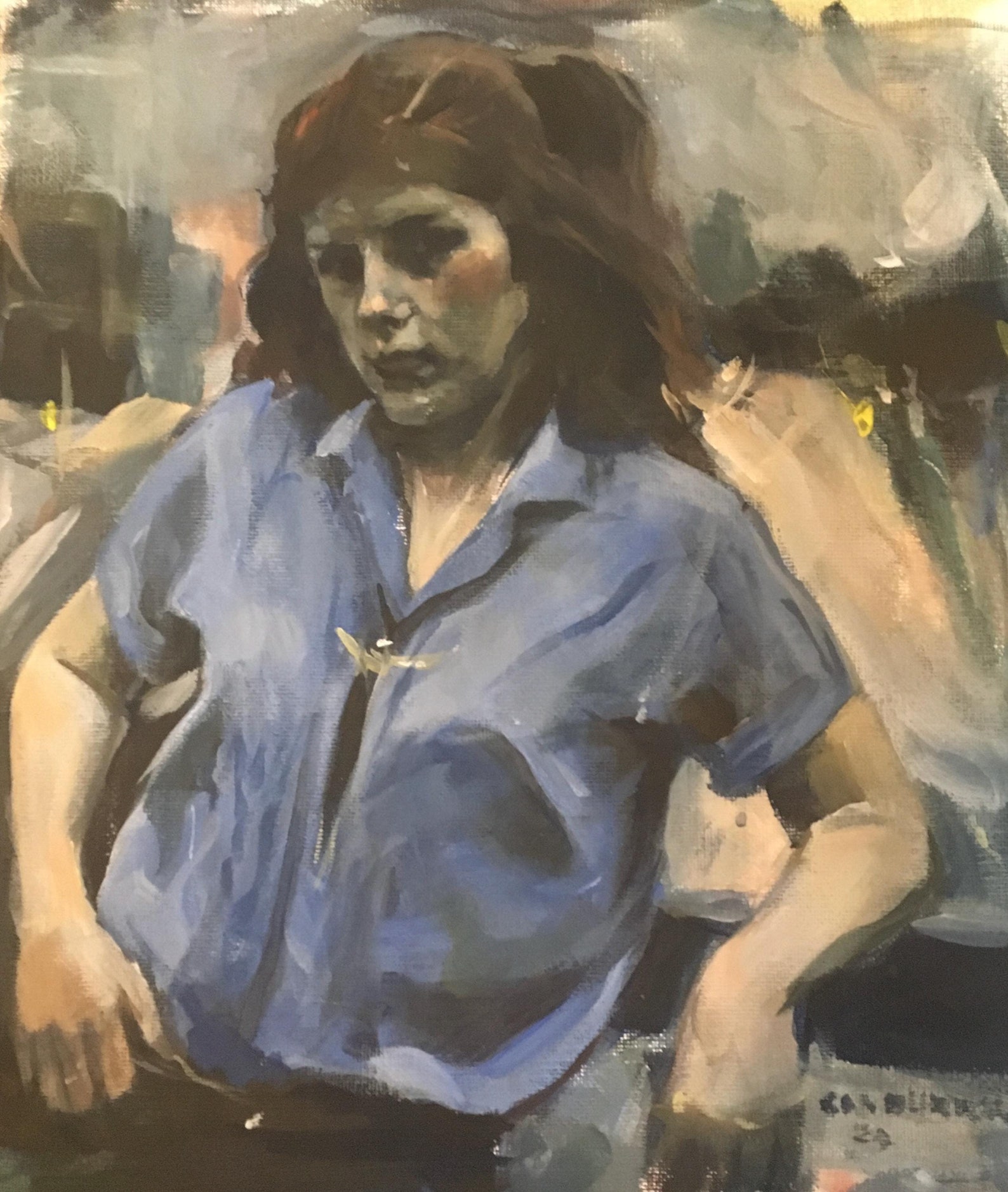 Original Painting of Kirsty Maccoll Blue - Etsy