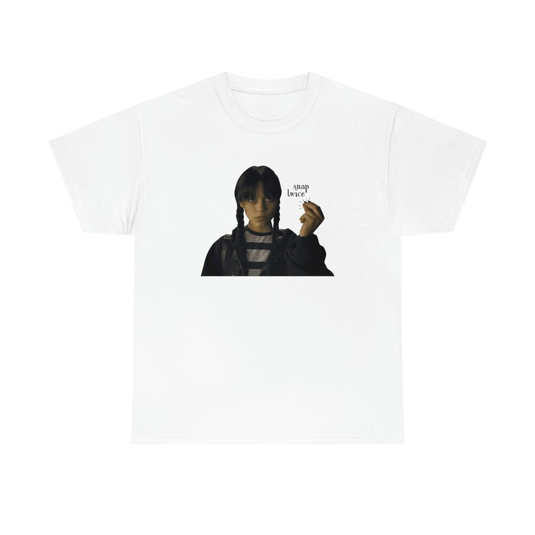 Snap Twice Wednesday Jenna Ortega Tee - Etsy
