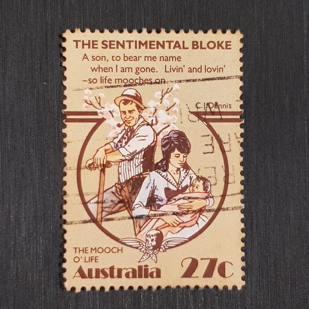 Vintage Australian 27c Postage Stamp Circa 1983 'the Mooch O' Life ...