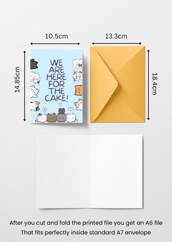 Cats and Happy Birthday, Funny Birthday Gift for Cat Lovers, Funny Cat ...