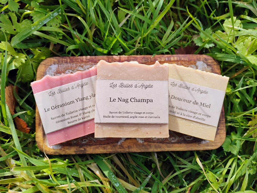 Lot of Soft Handmade Soaps - Soap Maker's Selection: Geranium - Ylang ...