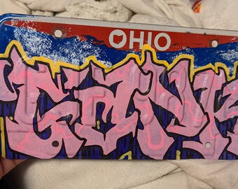 Graffiti License Plate - Etsy