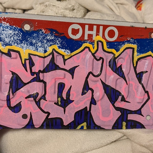 Graffiti License Plate - Etsy
