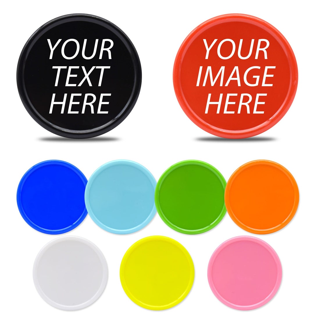500 Custom Plastic Poker Chips,print Your Personalized Logo,text or ...