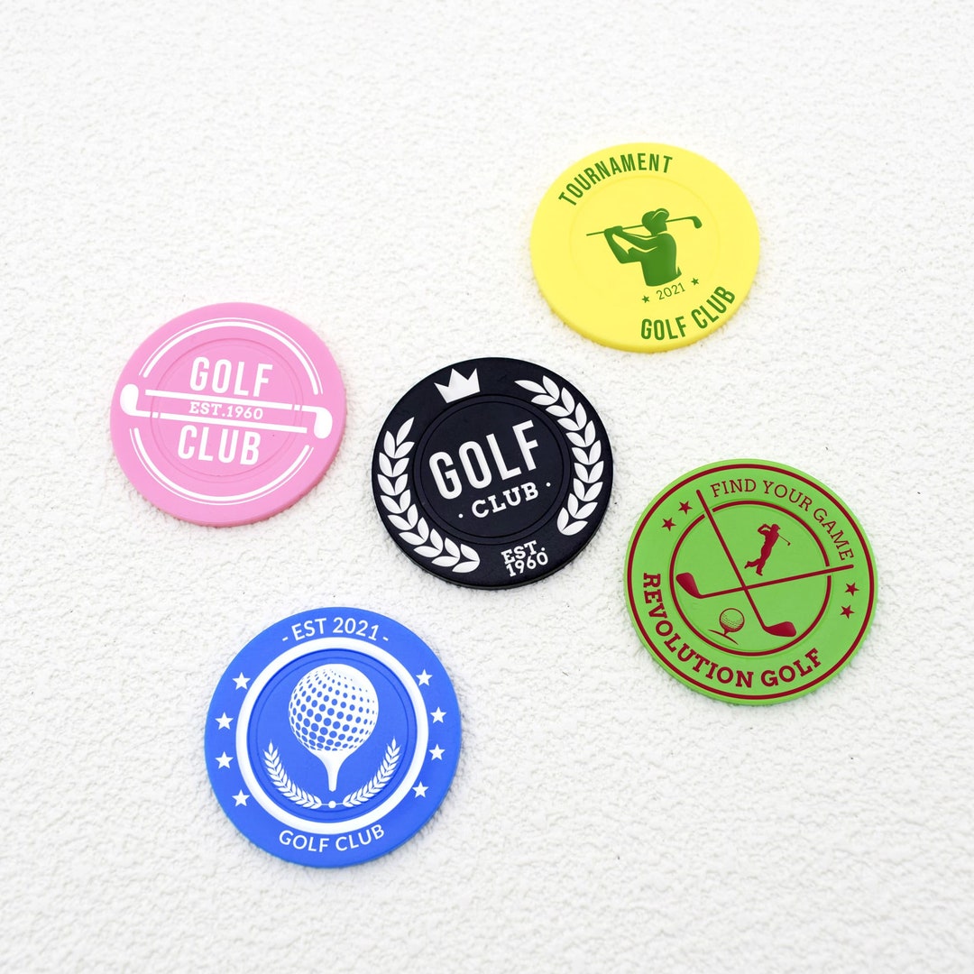 100 Personalized Plastic Golf Ball Marker,custom Golf Ball Marker With ...
