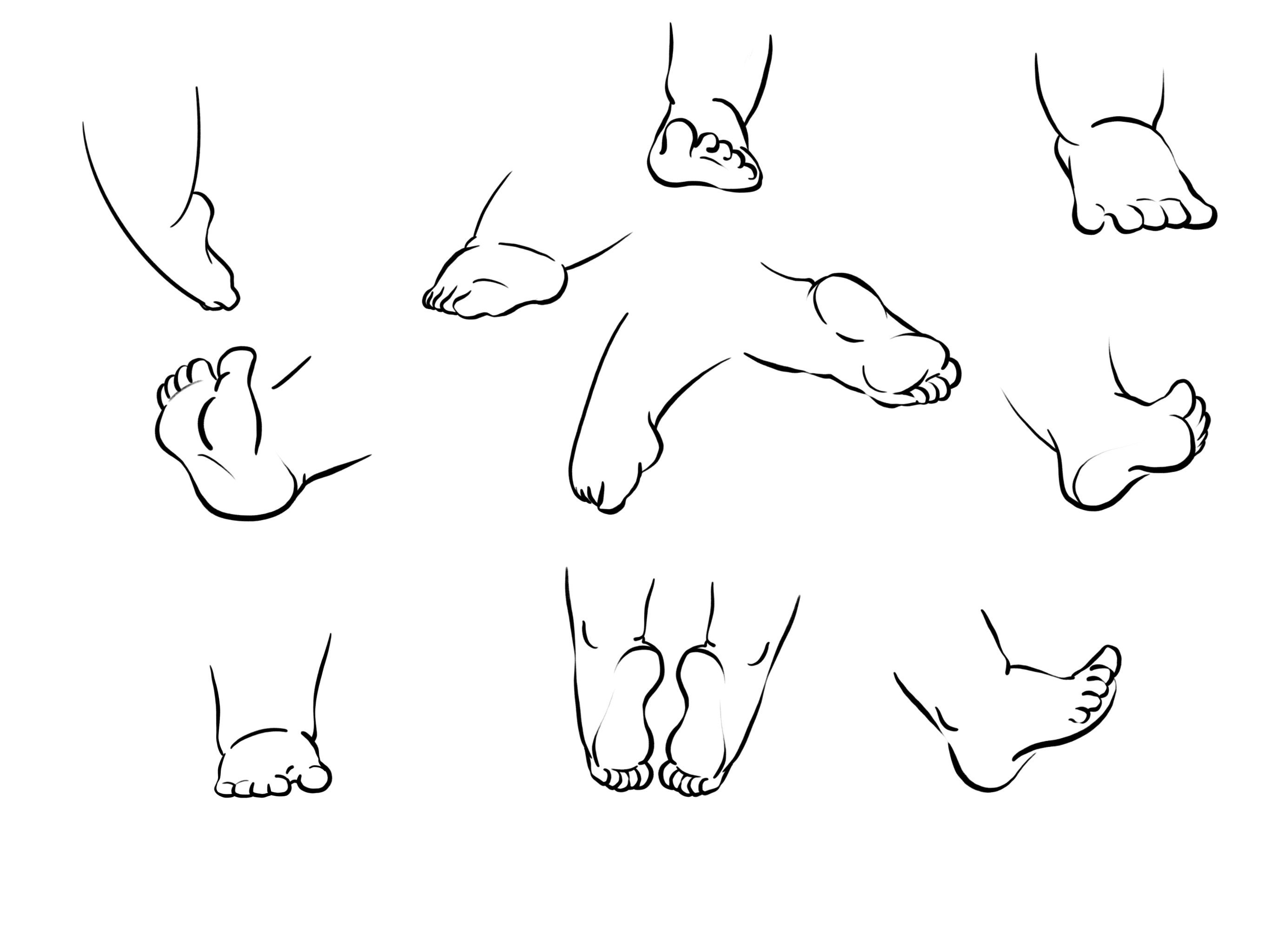 Cute Anime Feet Procreate Stamps Cartoon Characters Download Now Etsy
