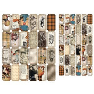 Halloween Tickets Printable of 4 Sheets Boo Gift Pumpkin Ghost Black ...