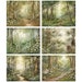 Forest Background Paper Printable 48 Sheets Woodland Collage Nature ...