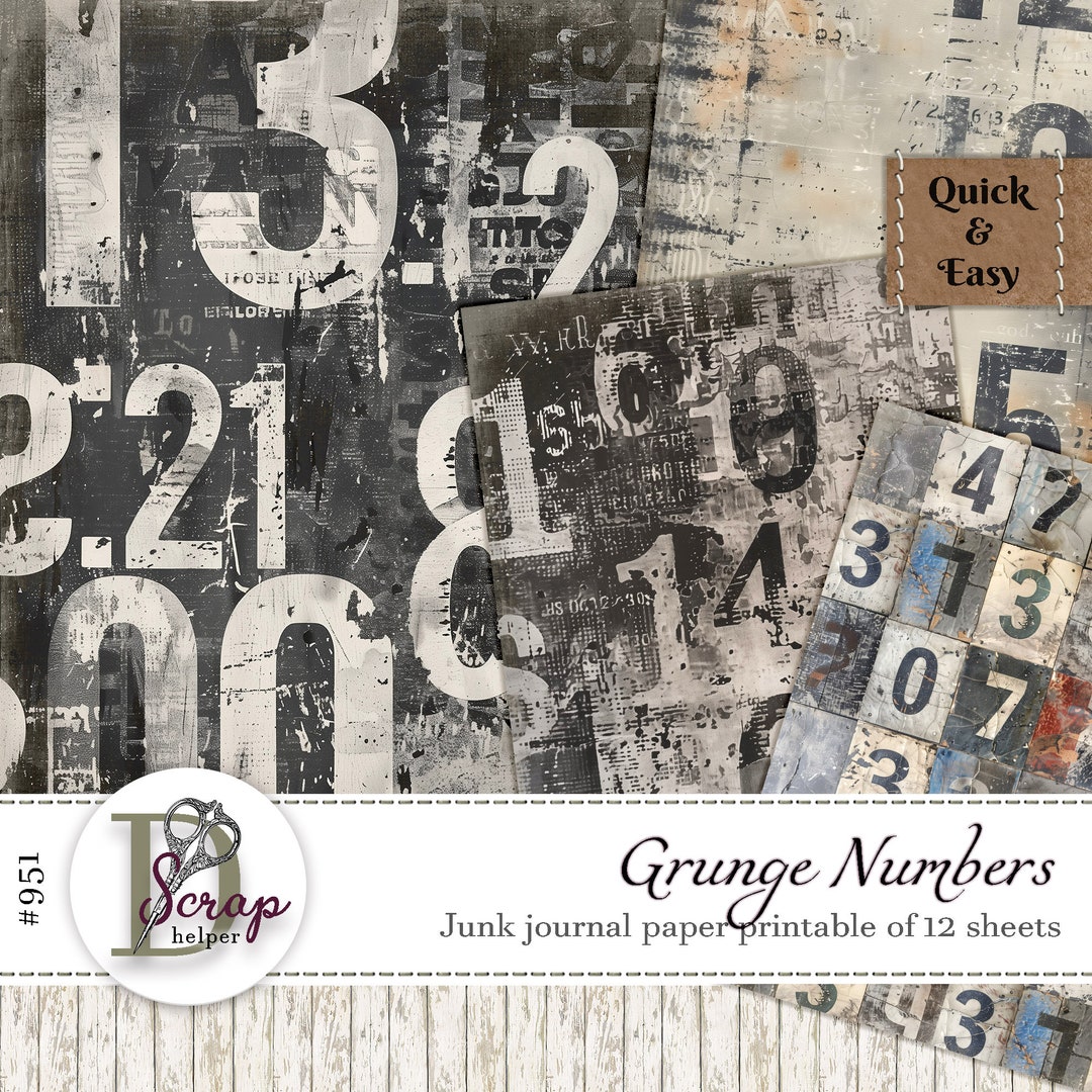 Grunge Numbers Background Papers for Gray Texture Masculine Industrial ...