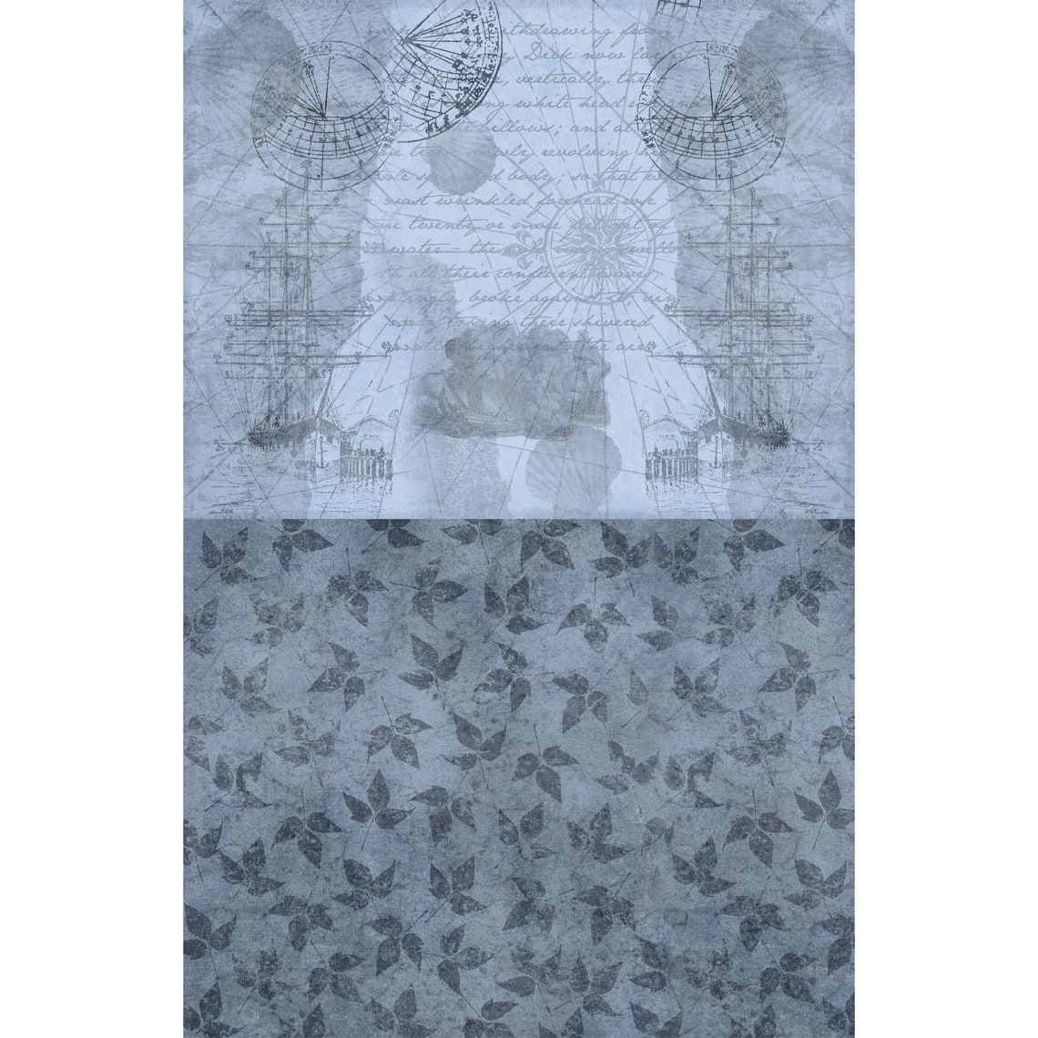 Vintage Blue Junk Journal Paper Pack Printable of 16 Sheets - Etsy