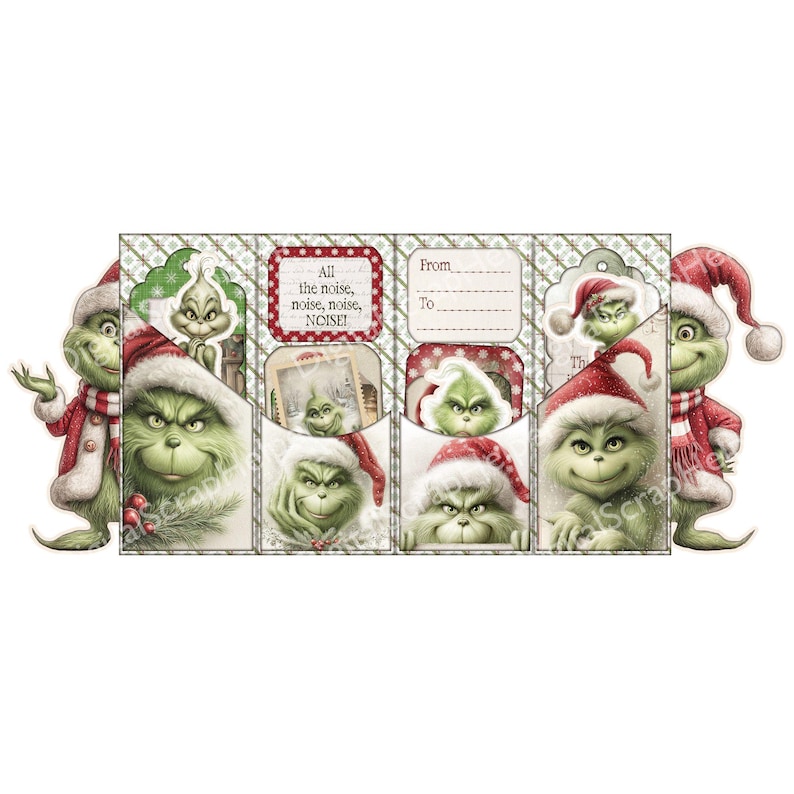 Grinch Christmas DIY Folio Kit for Holiday Craft and December ...