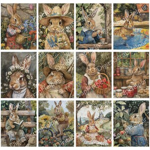 Summer Peter Rabbit Junk Journal Paper Printable 12 Sheets Scrappy ...