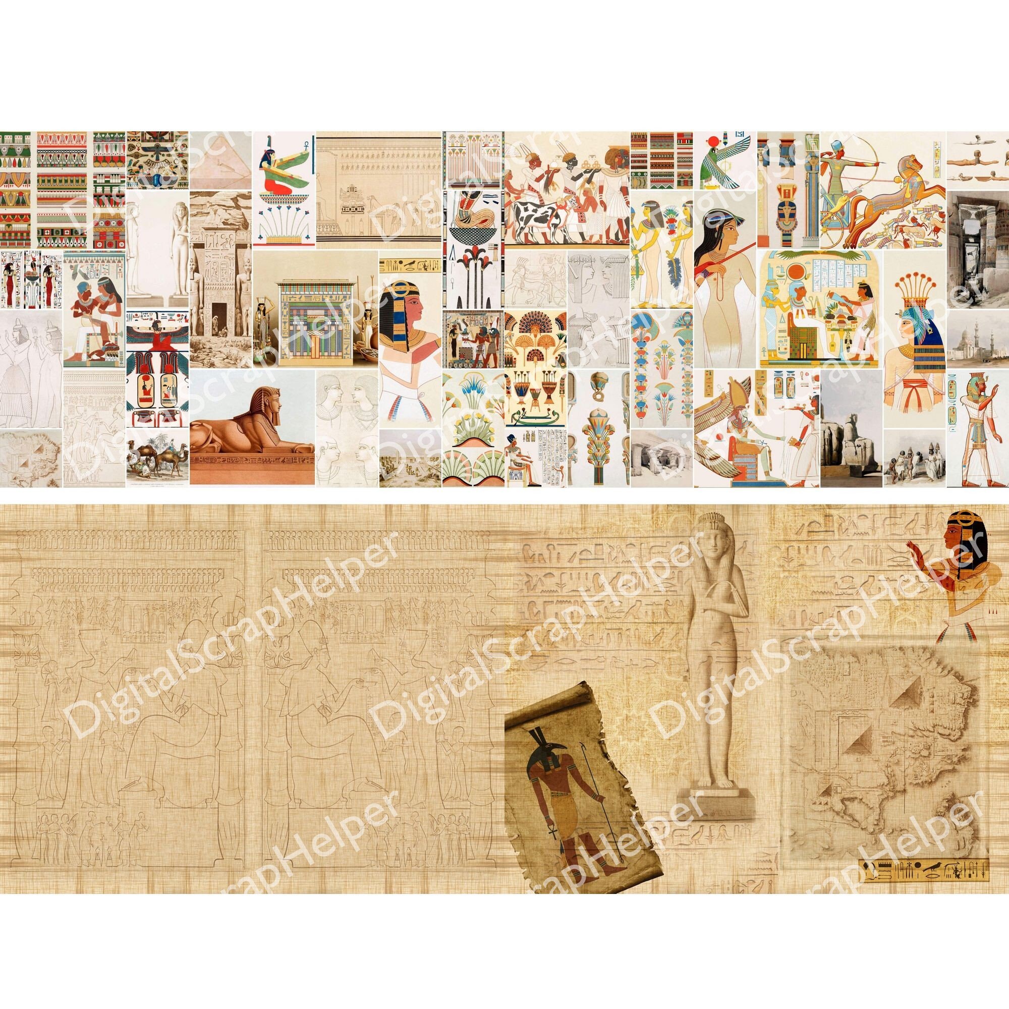 Ancient Egypt Junk Journal Kit for Antique Egyptian History Craft ...