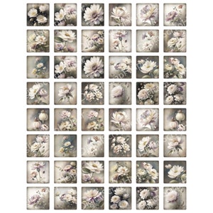 Vintage Floral Journal Cards and Tags Printable of 5 Sheets Shabby ...