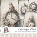 Vintage Christmas Clock Journal Paper Printable 16 Sheets New Year Noel ...