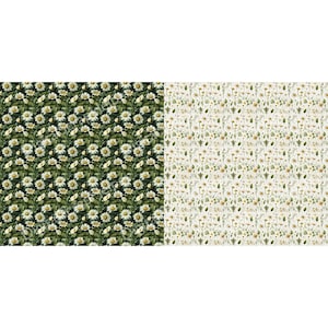 Daisy Seamless Pattern Printable of 12 Sheets Daisy Floral Chamomile ...