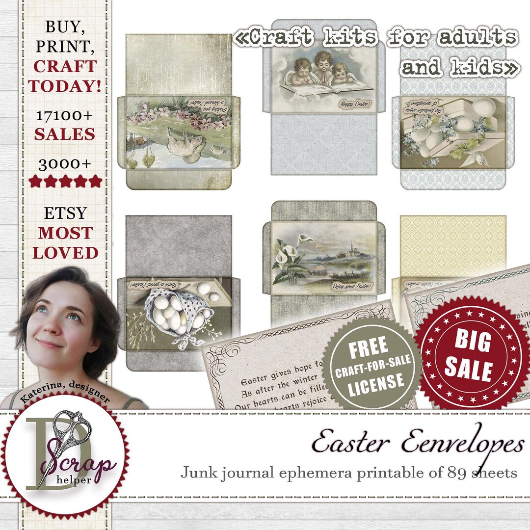 Happy Easter Gift Envelope and Letter Set Easter Greeting Card ...