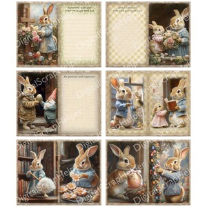 Bunny Easter to Do Junk Journal Kit Printable of 42 Easter Reminder ...