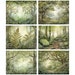 Forest Background Paper Printable 48 Sheets Woodland Collage Nature ...