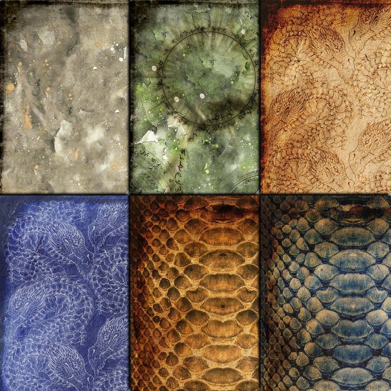 Dragon Junk Journal Kit Printable of 40 Sheets Fantasy Magic - Etsy