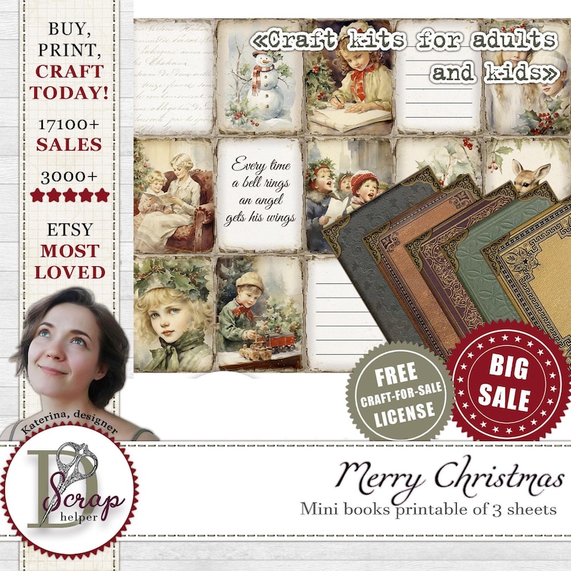 Christmas Mini Books - Etsy