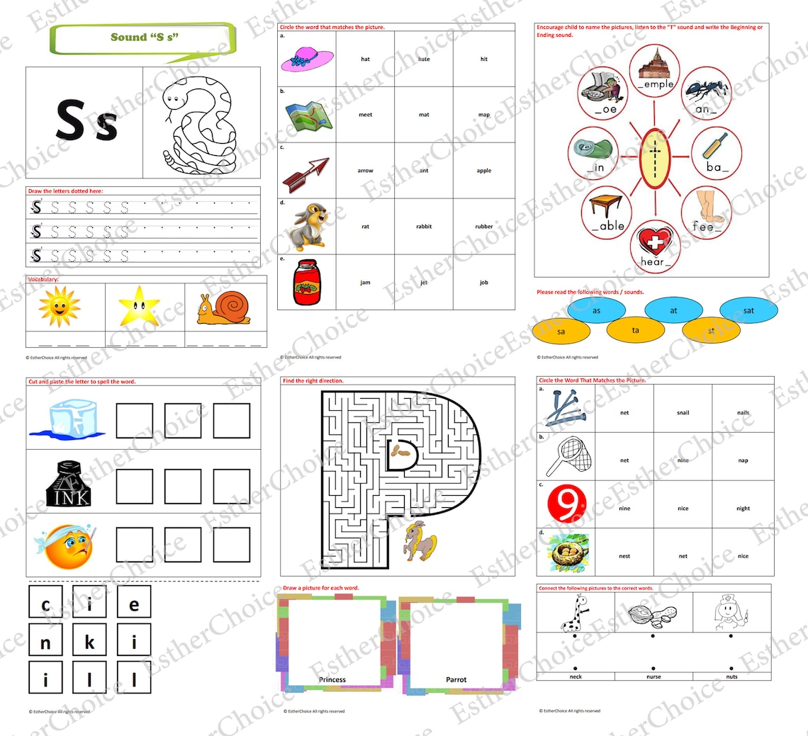 Jolly Phonics Group 1 Activity Worksheets - Etsy Singapore