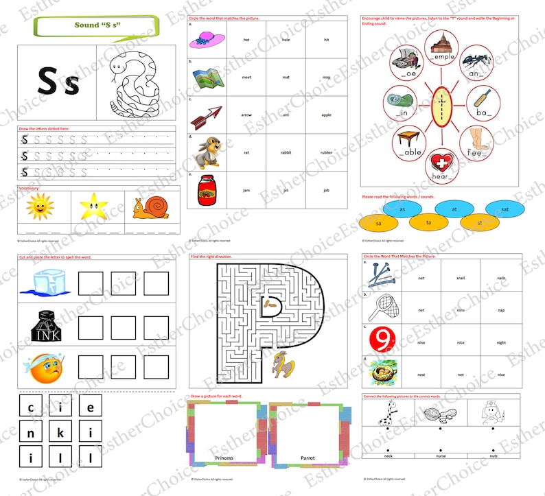 Jolly Phonics Group 1 Activity Worksheets - Etsy Singapore