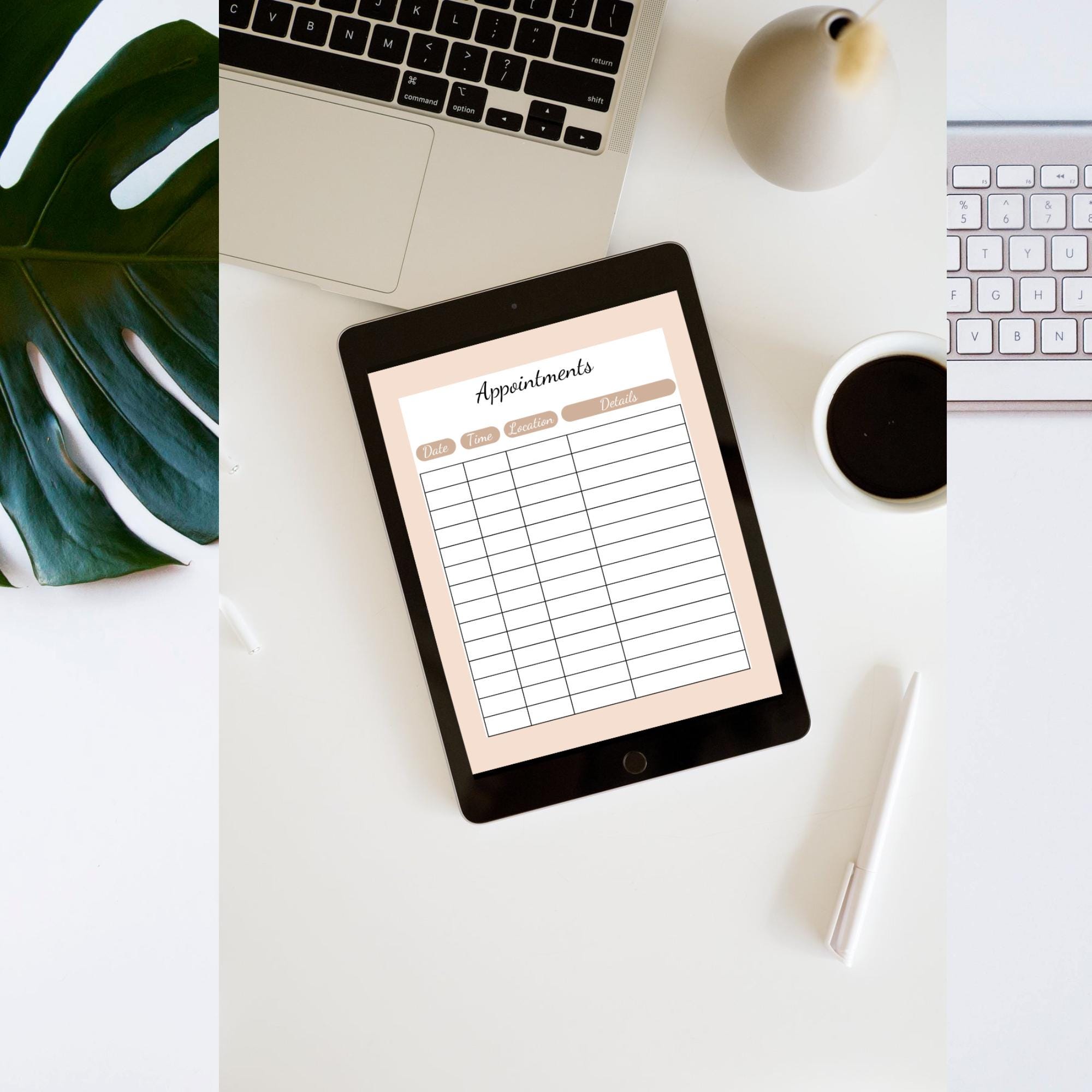 Editable Appointment Tracker, Appointment Reminder, Appointment Log ...