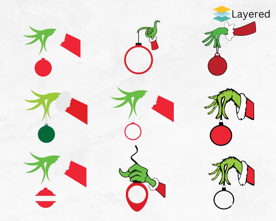 Grinch Hand Svg | Grinch SVG | Grinch Hand SVG BUNDLE | Grinch Hand ...