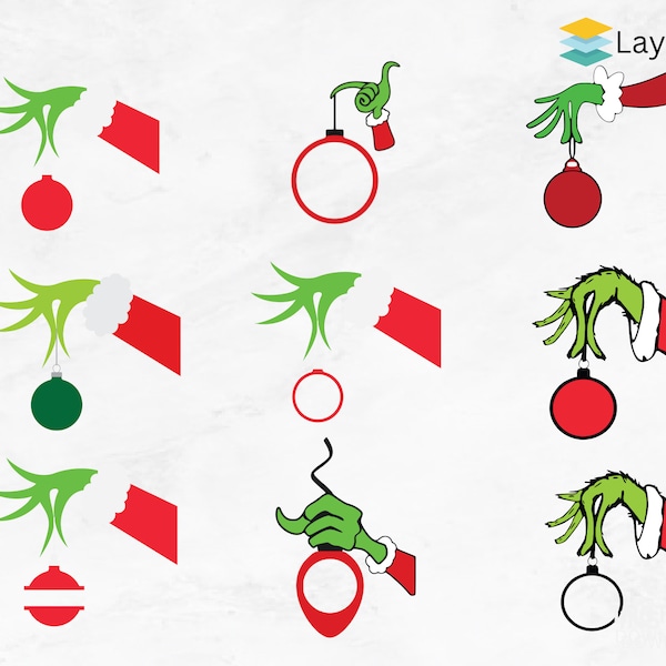 Grinch Hand Svg - Etsy