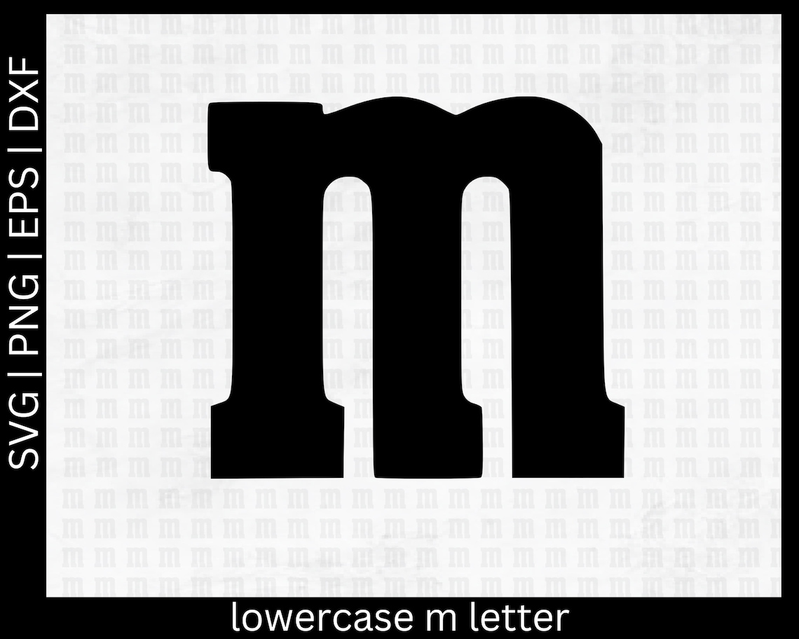 Lower Case Letter M Svg Png | Lowercase Letter M | M Letter for Costume ...