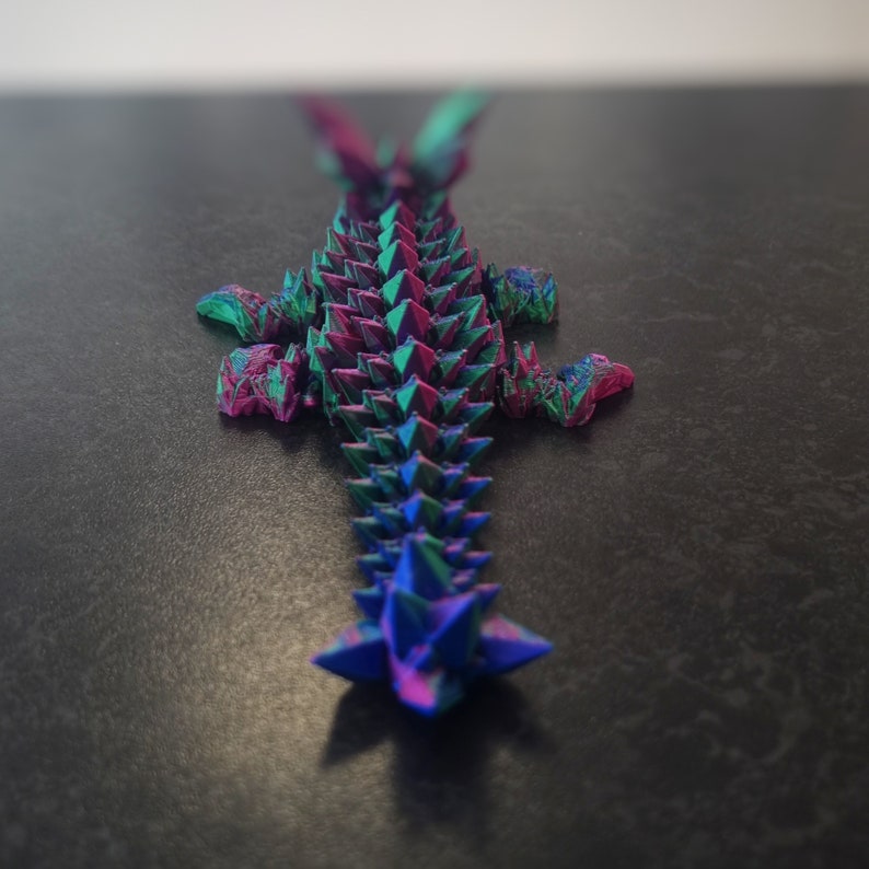 Magic Crystal Dragon Flexible Fidget Toy Baby/teen/adult - Etsy