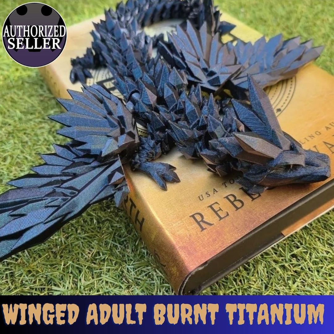 Magic Crystal Dragon Flexible Fidget Toy Winged Magic Dragon Multi ...