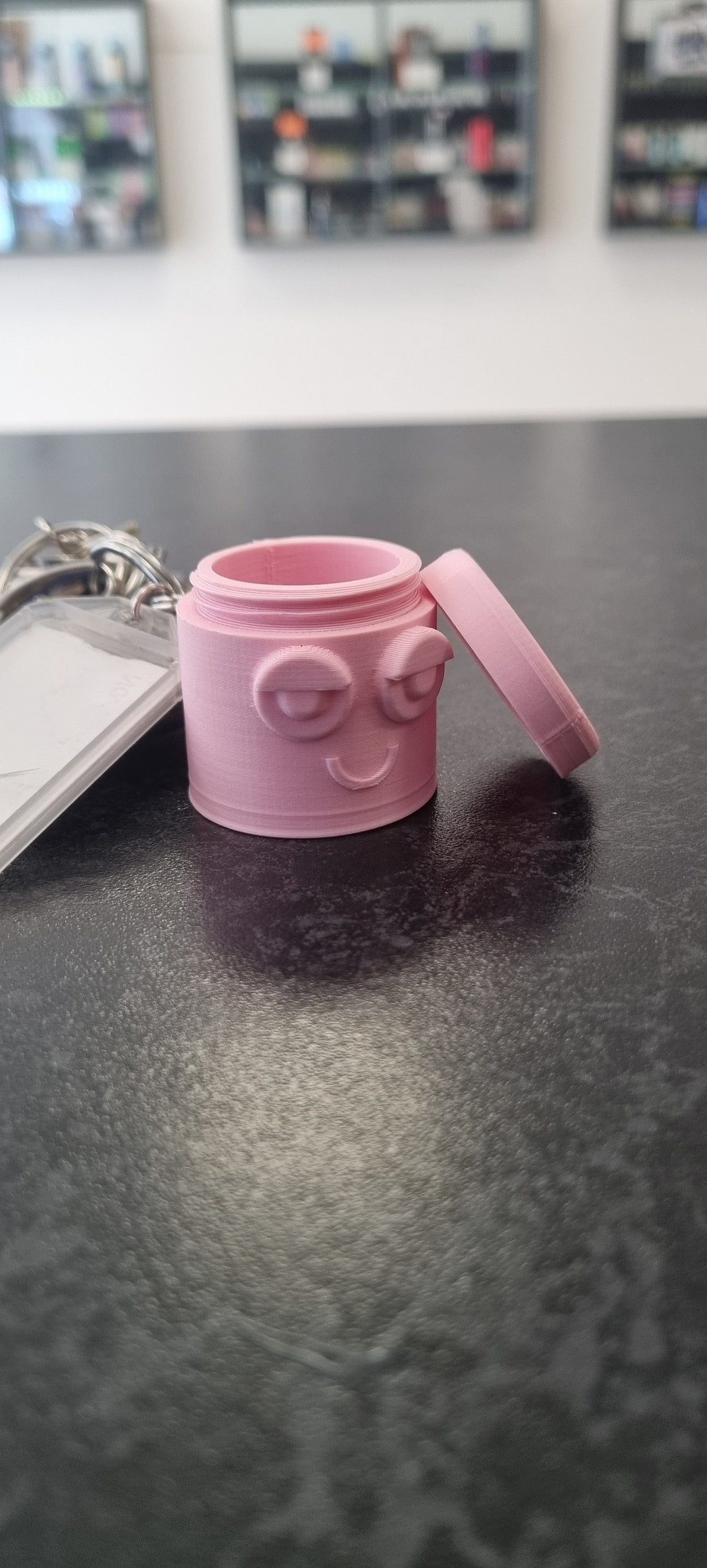 Stash Pot Keychain Rave Festival Secret Leaf EDC Pill Box - Etsy