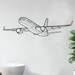 Boeing 757-200 Angle Airplane Silhouette Metal Wall Art, Airplane Wall ...