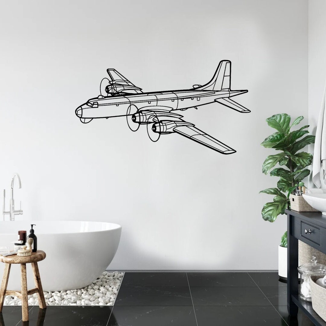 CP-107 Argus Angle Silhouette Metal Wall Art, Airplane Wall Art, Plane ...