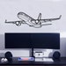 Boeing 757-200 Angle Airplane Silhouette Metal Wall Art, Airplane Wall ...