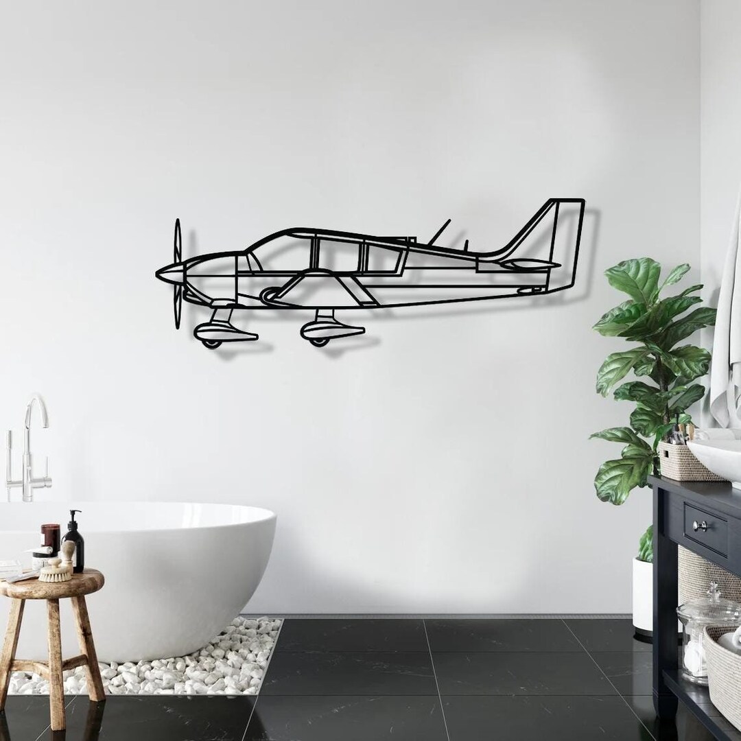 DR400 Silhouette Metal Wall Art, Airplane Wall Art, Plane Metal Art ...