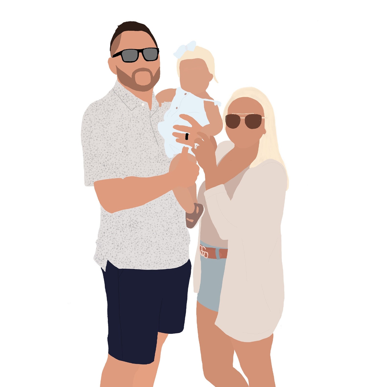 Custom Faceless, Minimalist Illustrations DIGITAL ONLY - Etsy