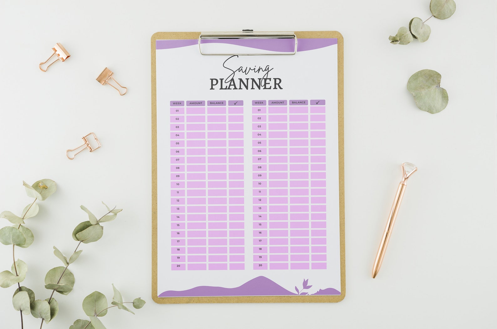 Printable Monthly Savings Planner for Saving Funds, Savings Goal ...