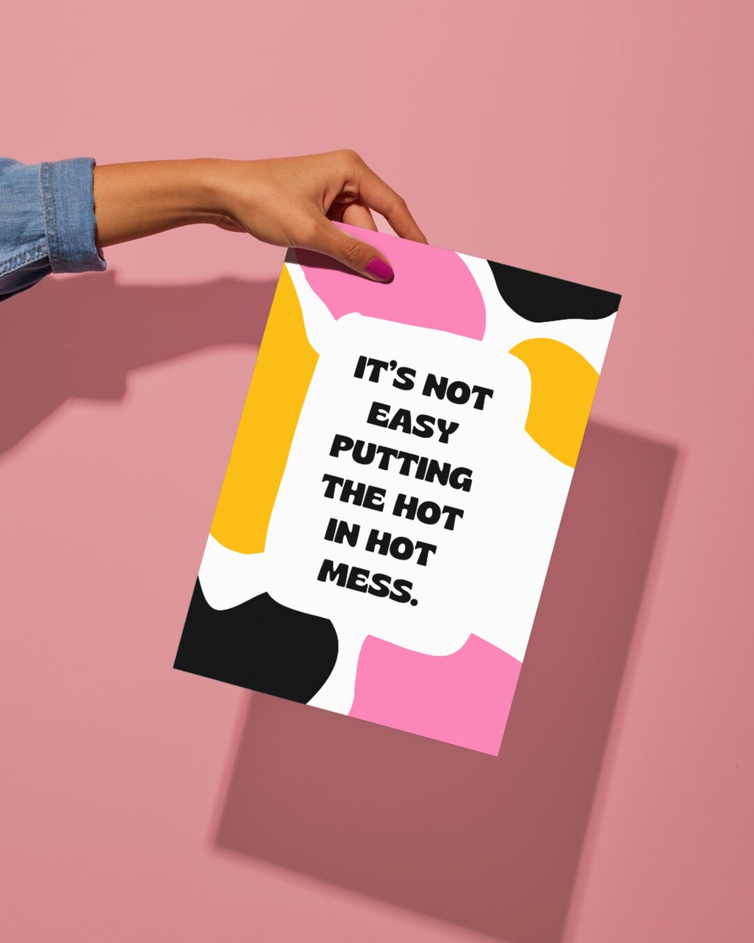 Hot Mess Wall Print / Wall Art Printable Download - Etsy