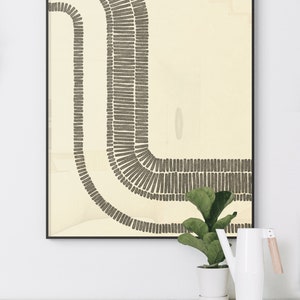 Line Art - 'drop' Printable Art - Boho Decor - Minimalist Art - Modern ...