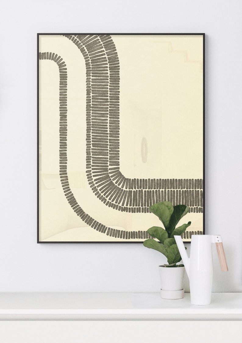 Line Art - 'drop' Printable Art - Boho Decor - Minimalist Art - Modern ...