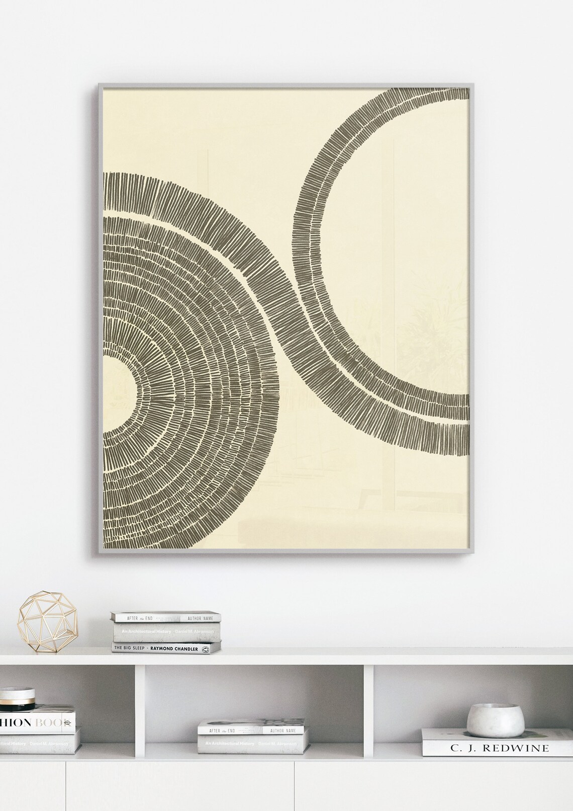 Line Art - 'two Halves' Printable Art - Boho Decor - Minimalist Art ...