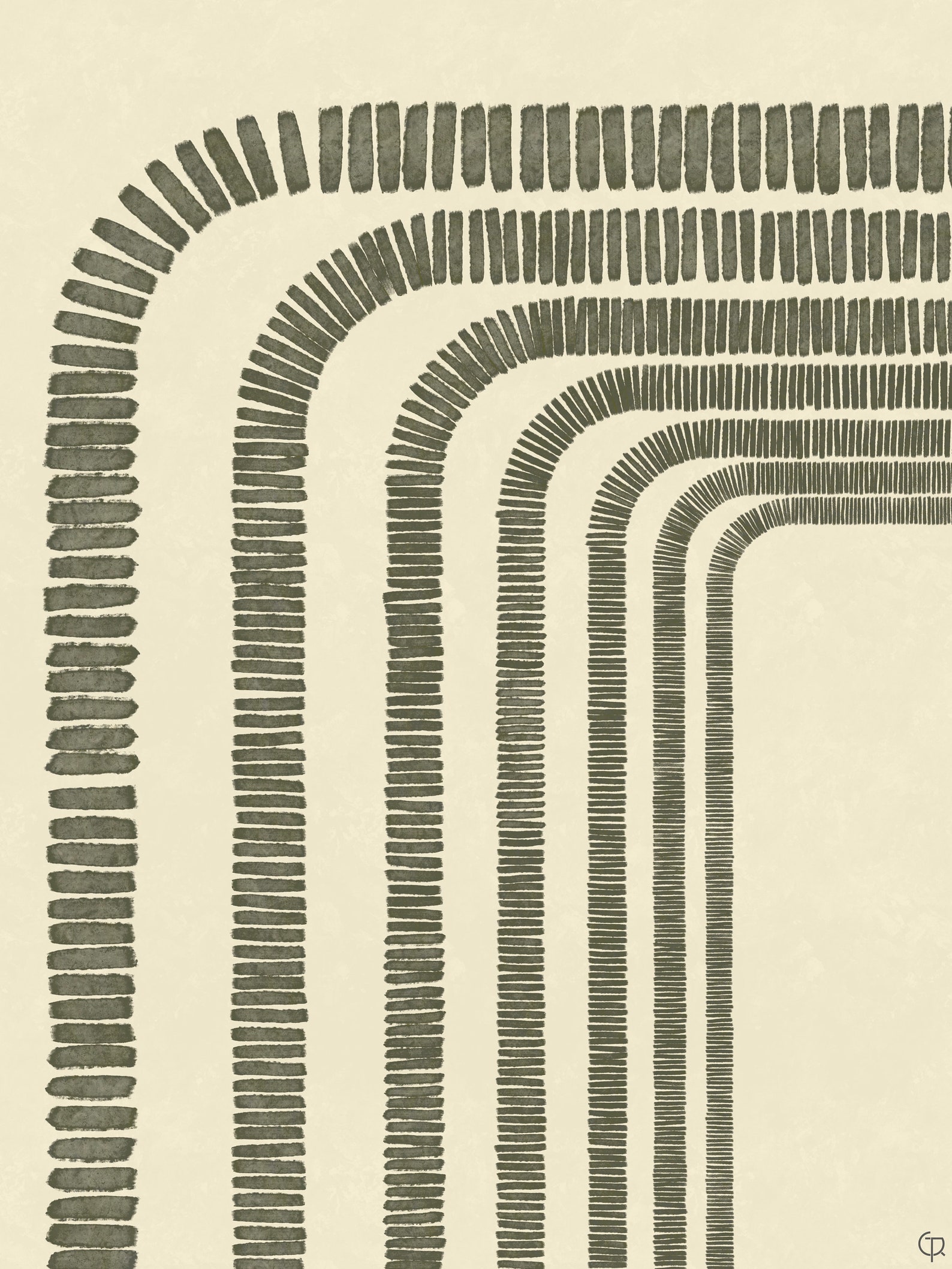 Line Art - 'tunnel' Printable Art - Boho Decor - Minimalist Art ...