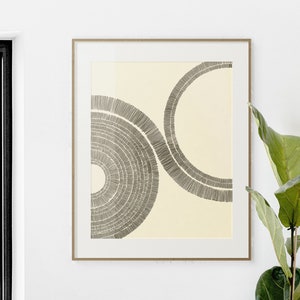 Line Art - 'two Halves' Printable Art - Boho Decor - Minimalist Art ...